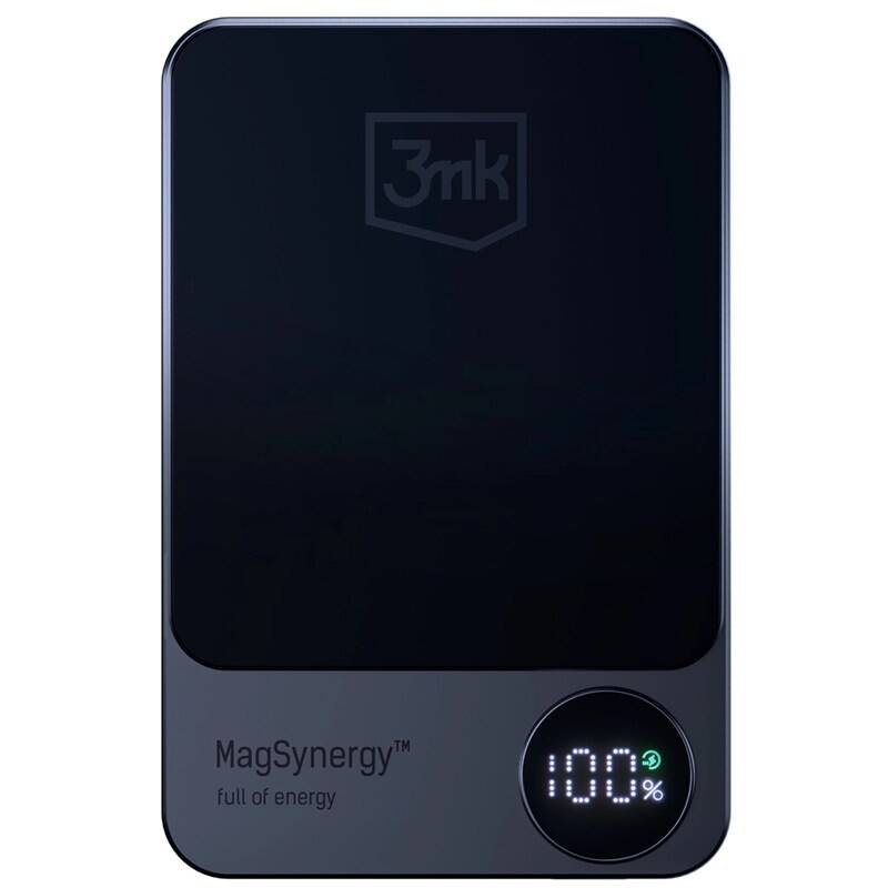 Powerbanka 3mk MagSynergy 5000 mAh černá - rozbaleno - 24 měsíců záruka ...