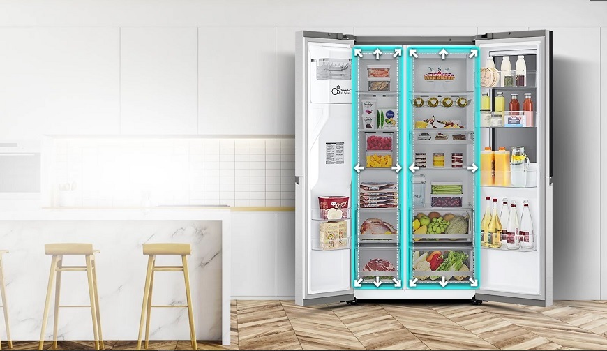 Americká lednice LG GSGV80PYLD stříbrná | DATART