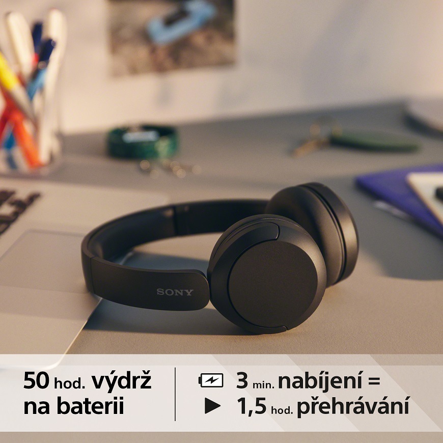 Sluchátka Sony WH-CH520 (WHCH520B.CE7) černá | DATART