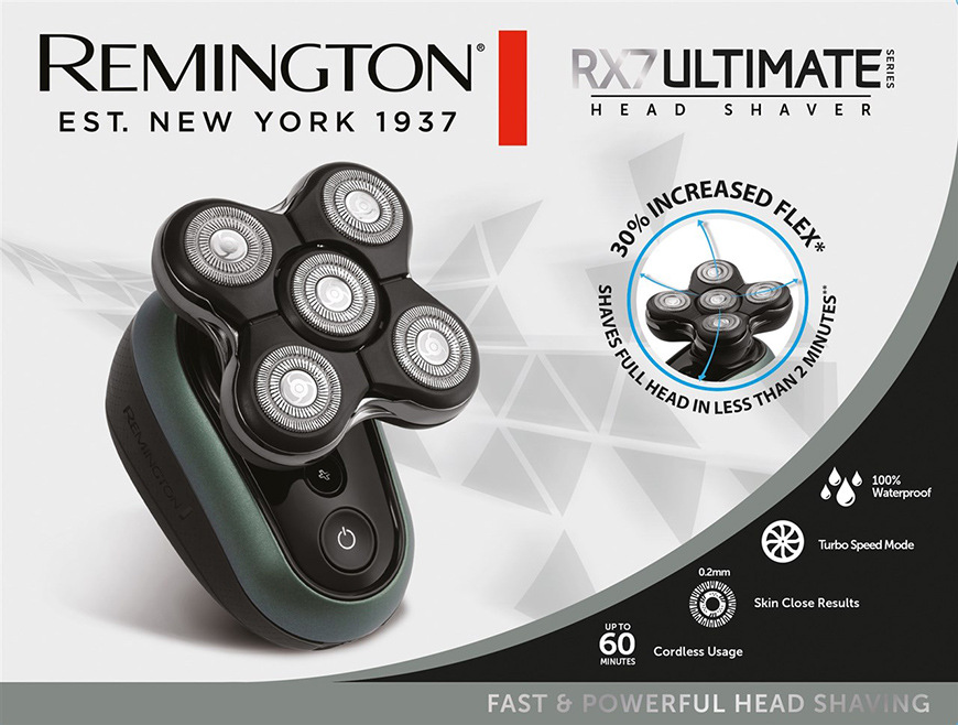 Holicí strojek na hlavu Remington XR1600 RX7 Ultimate Series | DATART