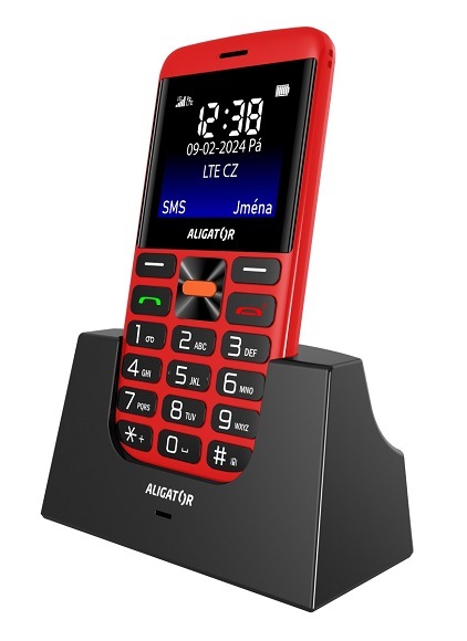 Mobilní telefon Aligator A910 4G Senior (A910R) červený | DATART