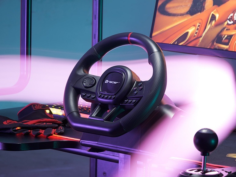 Volant Tracer SimRacer Manual Gearbox 6 in 1 - PC/PS4/PS3/Xone/X360 ...