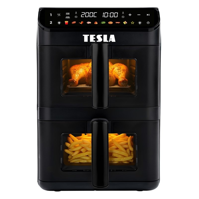 Fritéza horkovzdušná Tesla AirCook DualZone Q670 XXL černá | DATART