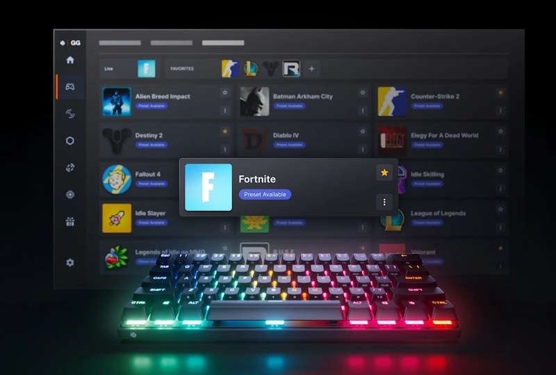 Klávesnice SteelSeries Apex Pro Mini WL US (64842) černá | DATART