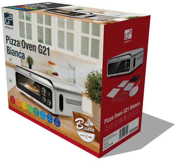 Pec na pizzu G21 Bianca G21-MT-9023-BL stříbrná | DATART