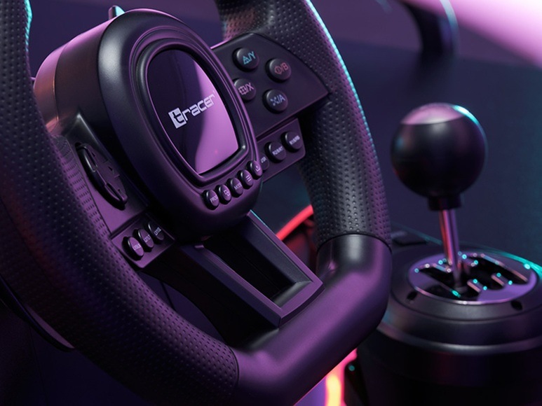Volant Tracer SimRacer Manual Gearbox 6 in 1 - PC/PS4/PS3/Xone/X360 ...