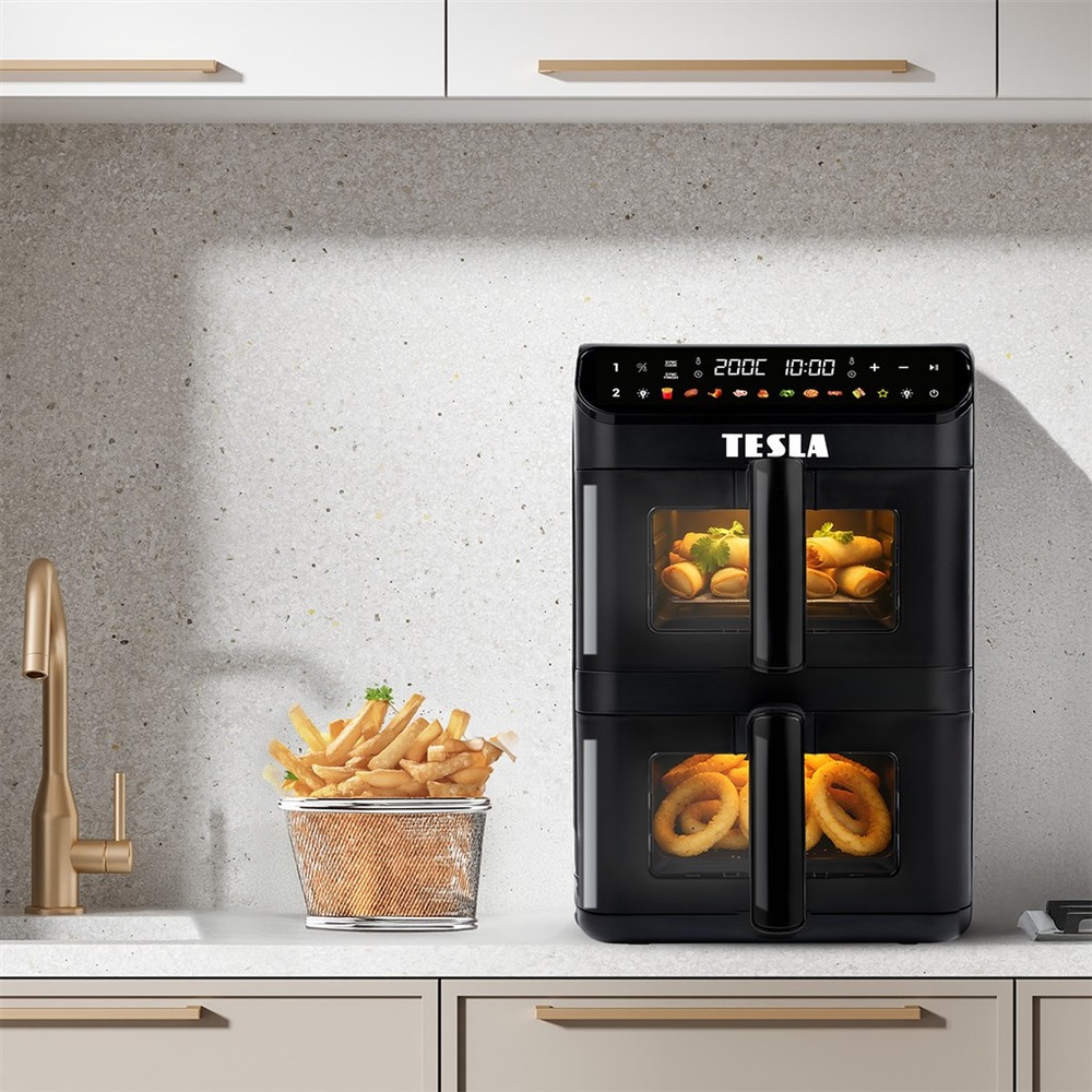Fritéza horkovzdušná Tesla AirCook DualZone Q670 XXL černá | DATART