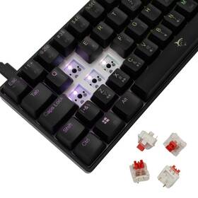 Klávesnice White Shark SHINOBI 2, CZ/SK layout, Red Switch (SHINOBI2-B ...