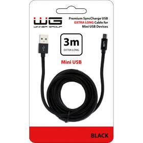 Kabel WG USB/Mini USB, 3m (7282) černý | DATART