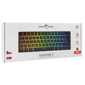 Klávesnice White Shark SHINOBI 2, CZ/SK layout, Red Switch (SHINOBI2-B ...