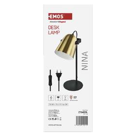 Stolní LED lampička EMOS Nina, max. 25 W, žárovka E27, IP20 (Z7642GL ...